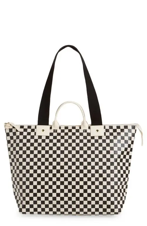 Clare V. Le Zip Sac Leather Tote Bag