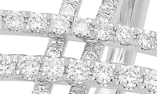 Bony Levy Prism Diamond Crossover Ring