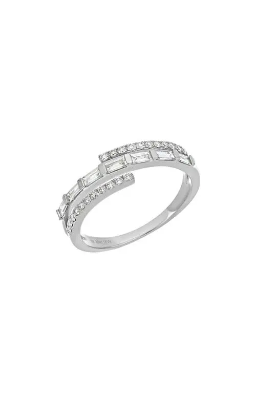 Bony Levy Prism Crossover Diamond Ring - 18k White Gold