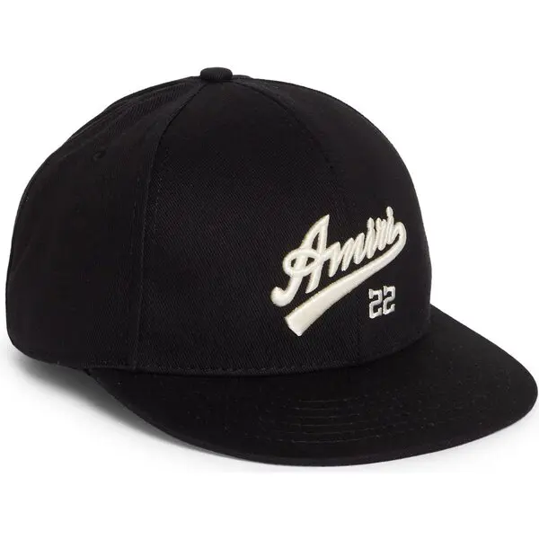 Amiri 22 Logo Flexfit Baseball Cap - Black