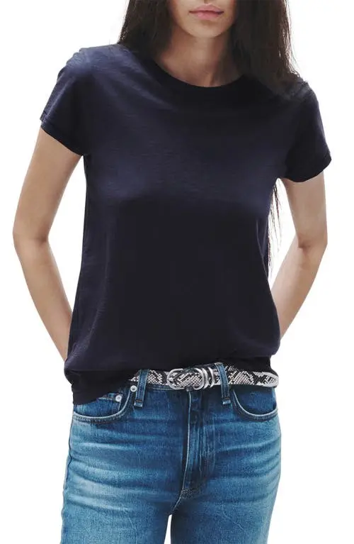Rag & Bone Slub Organic Pima Cotton T-shirt - Salute