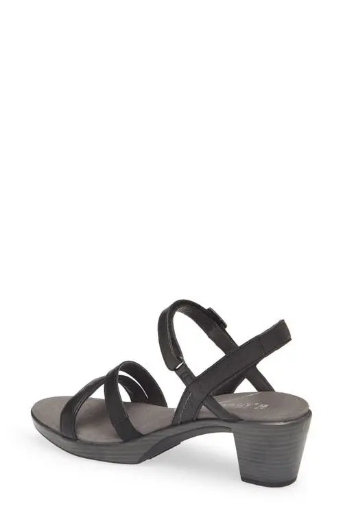 Naot Bounty Strappy Sandals - Soft Black Leather