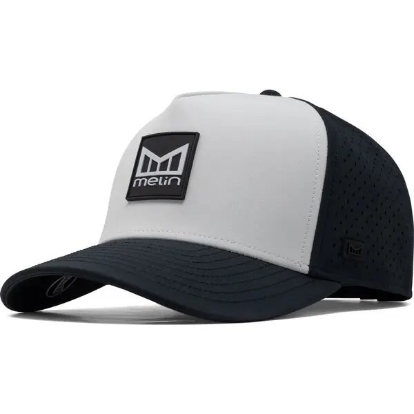 MELIN Odysea Stacked Hydro Performance Baseball Cap - Black/ White