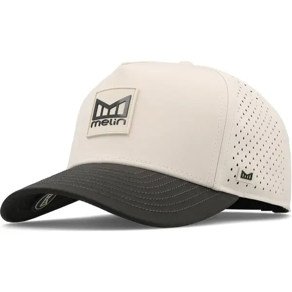 MELIN Odysea Stacked Hydro Performance Baseball Cap - Moonbeam/pirate Black