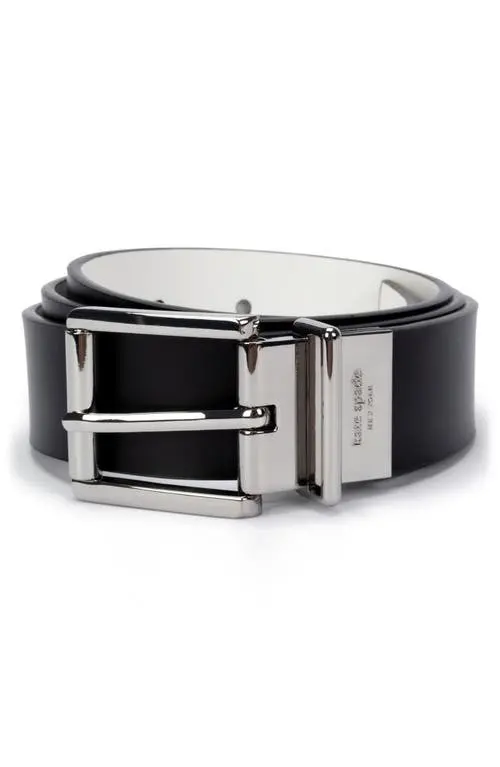 Kate Spade New York Reversible Belt - Black/nickle