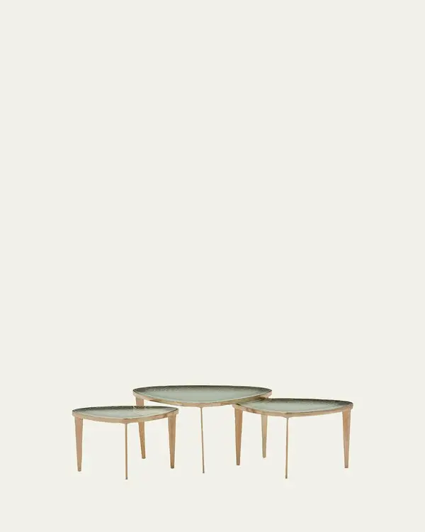 INTERLUDE HOME Trio Of Jan Bunching Coffee Tables