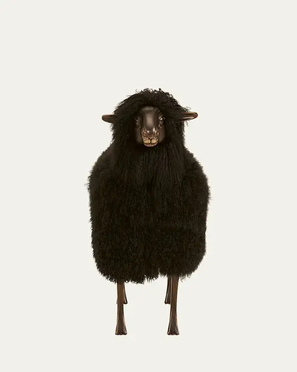 INTERLUDE HOME Maddox Sheepskin Bench