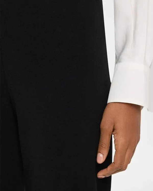 Vince High-waist Wide-leg Bias Pants - Black