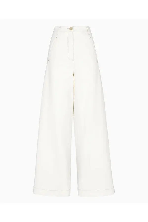 Giorgio Armani Wide-leg Trousers - White