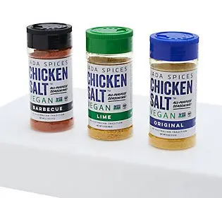JADA SPICES 3 Bottles Chicken Salt Sampler