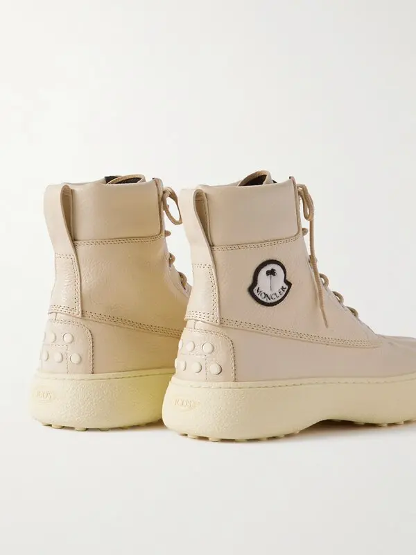 Moncler Tod's Palm Angels Winter Gommino Leather Boots