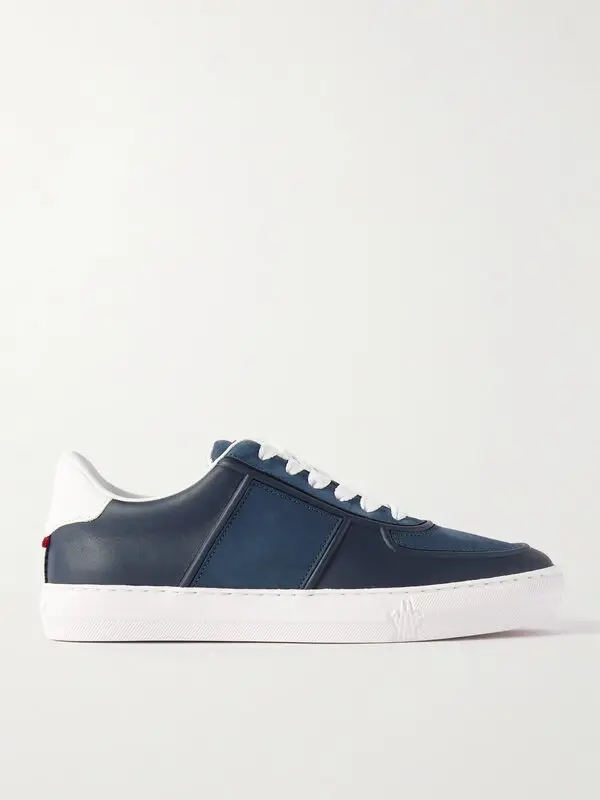 Moncler Neue York Leather And Suede Sneakers