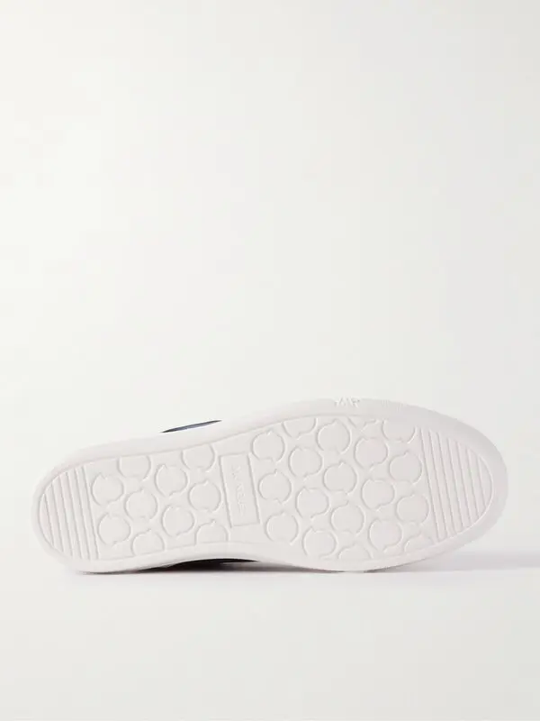 Moncler Neue York Leather And Suede Sneakers