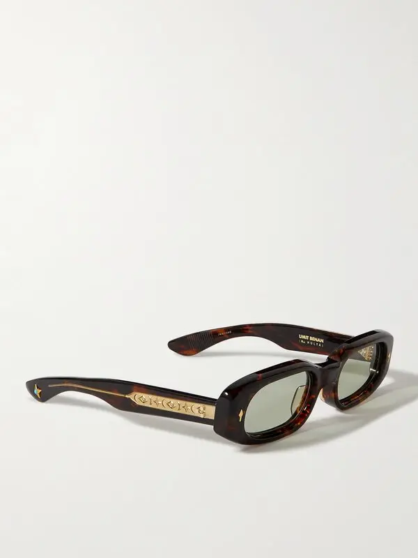 Jacques Marie Mage Umit Benan Hulya Oval-Frame Acetate Sunglasses