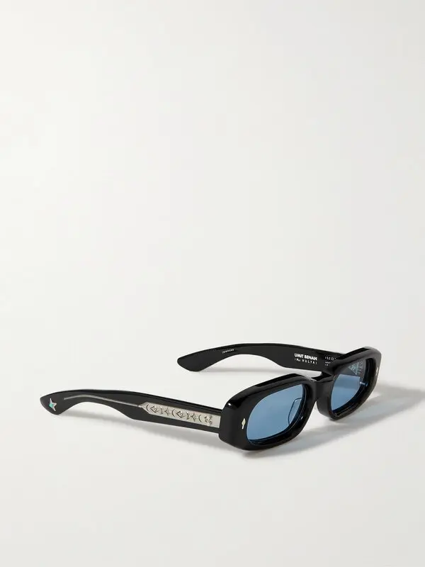 Jacques Marie Mage Umit Benan Hulya Oval-Frame Acetate Sunglasses