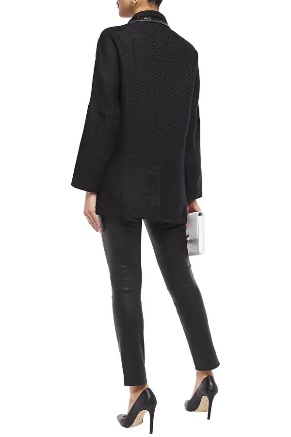Brunello Cucinelli Embellished Linen-twill Blazer