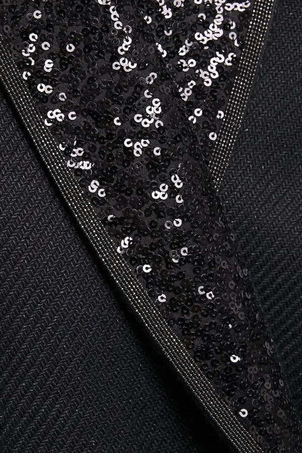 Brunello Cucinelli Embellished Linen-twill Blazer