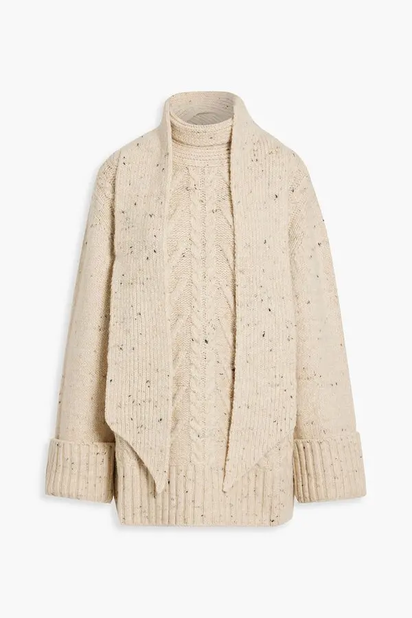 GANNI Donegal Cableknit Sweater