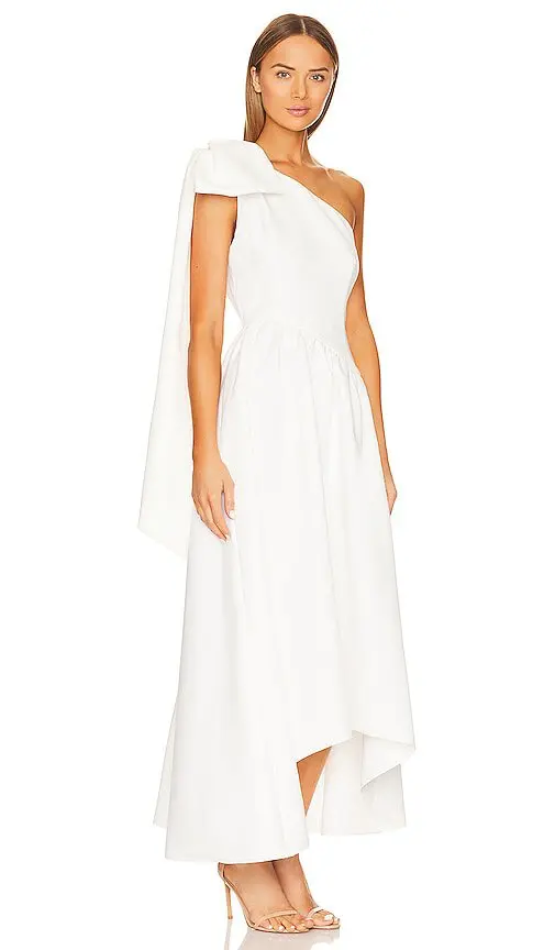 ELLIATT One Shoulder Bow Accent High-low Dress