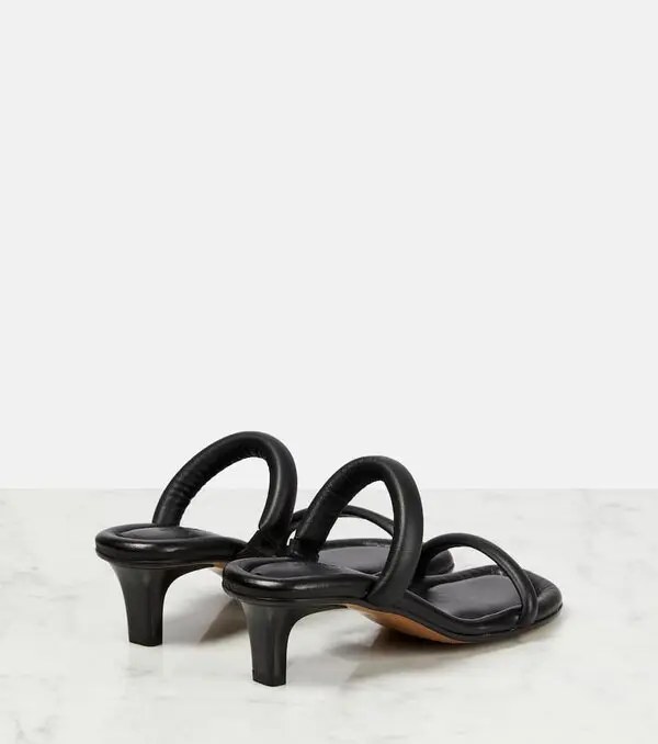 Isabel Marant Raree Leather Sandals - Black