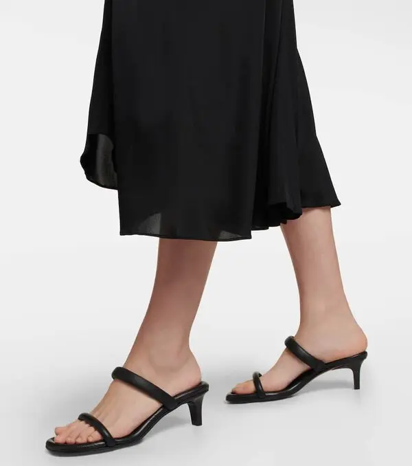 Isabel Marant Raree Leather Sandals - Black