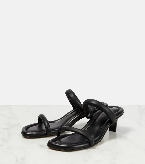 Isabel Marant Raree Leather Sandals - Black