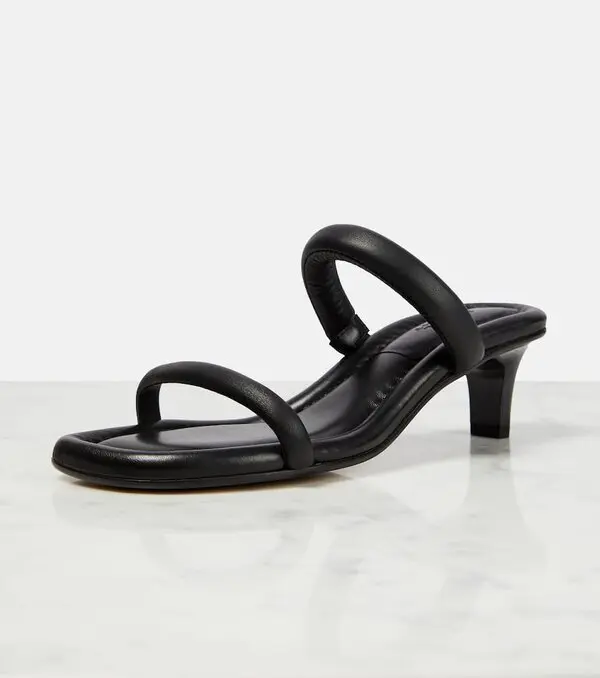 Isabel Marant Raree Leather Sandals - Black