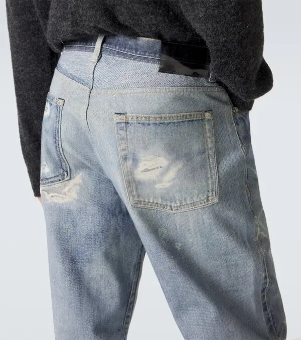 Our Legacy Third Cut Trompe L'oeil Straight Jeans - Blue