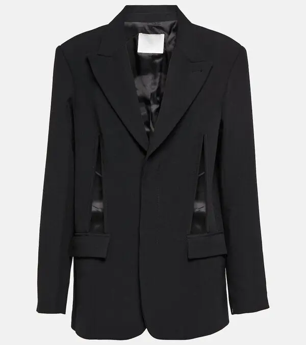 DION LEE Cutout Blazer - Black
