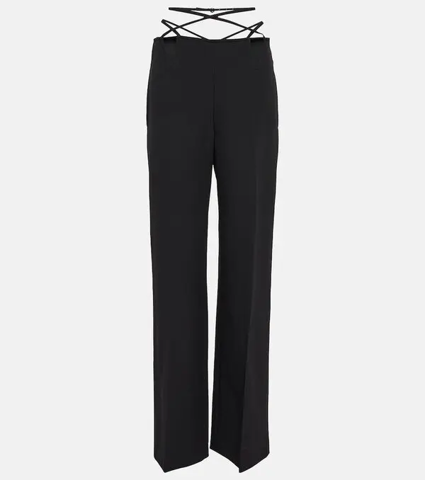 DION LEE Cutout Straight Leg Trousers