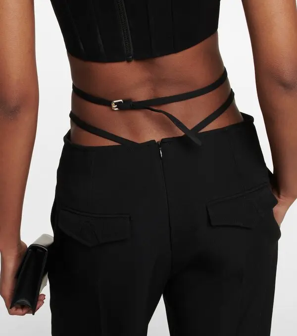 DION LEE Cutout Straight Leg Trousers