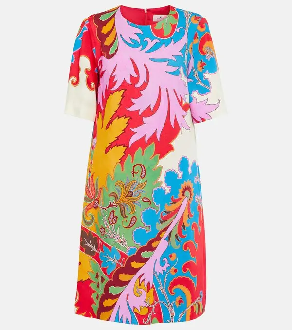 Etro Printed Jersey Minidress