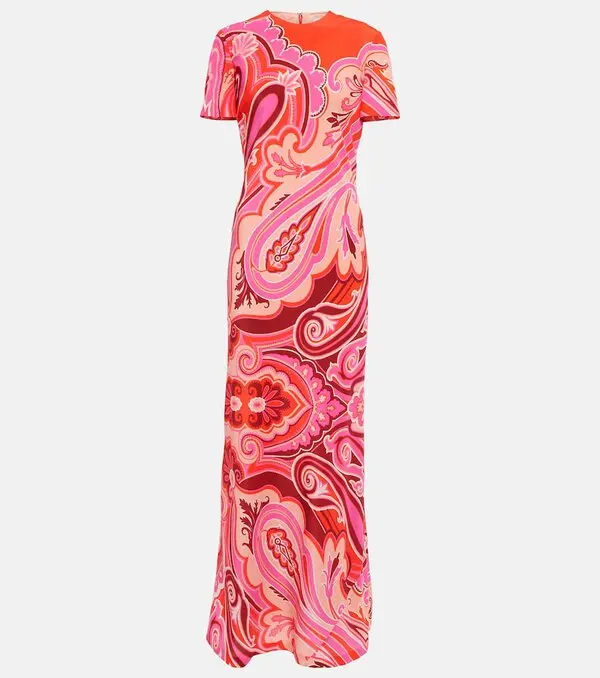 Etro Printed Silk Gown