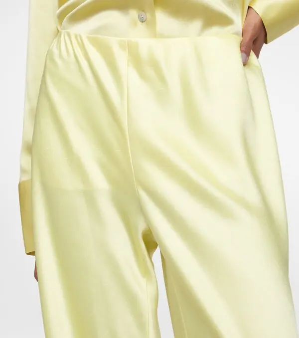 Vince High-rise Wide-leg Satin Pants