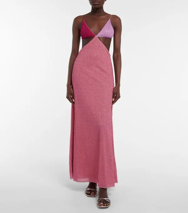 Oseree Cut-out Maxi Dress