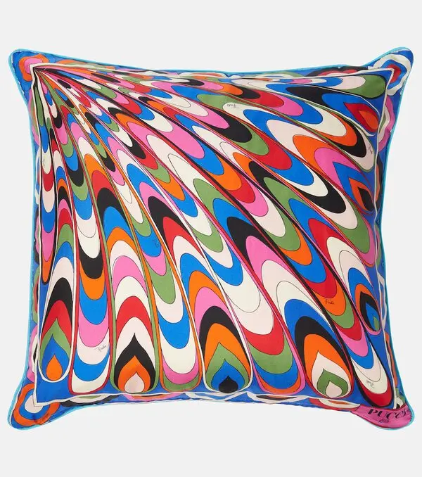 Emilio Pucci Printed Silk Cushion