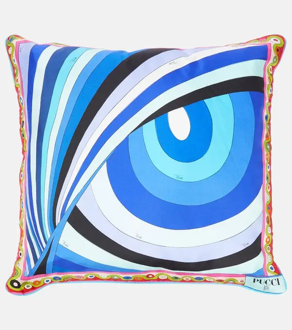 Emilio Pucci Printed Silk Cushion