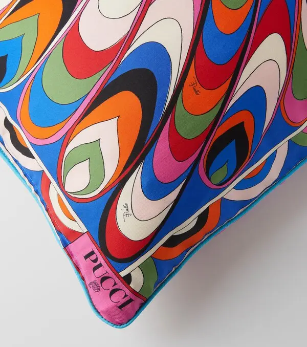 Emilio Pucci Printed Silk Cushion