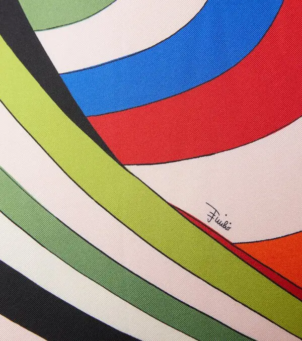 Emilio Pucci Printed Silk Cushion
