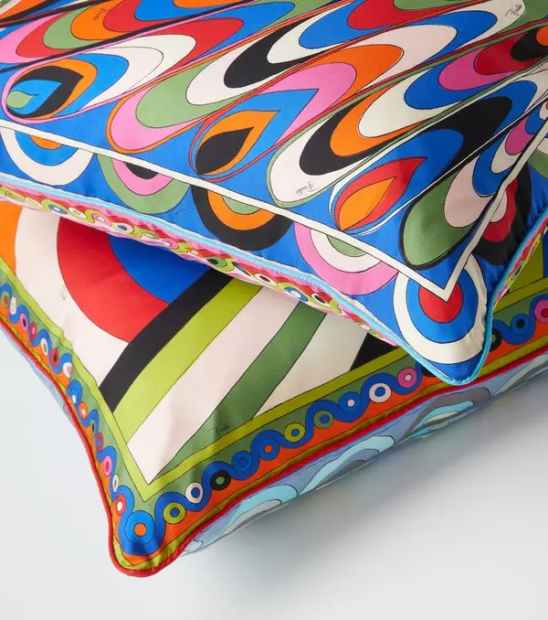 Emilio Pucci Printed Silk Cushion