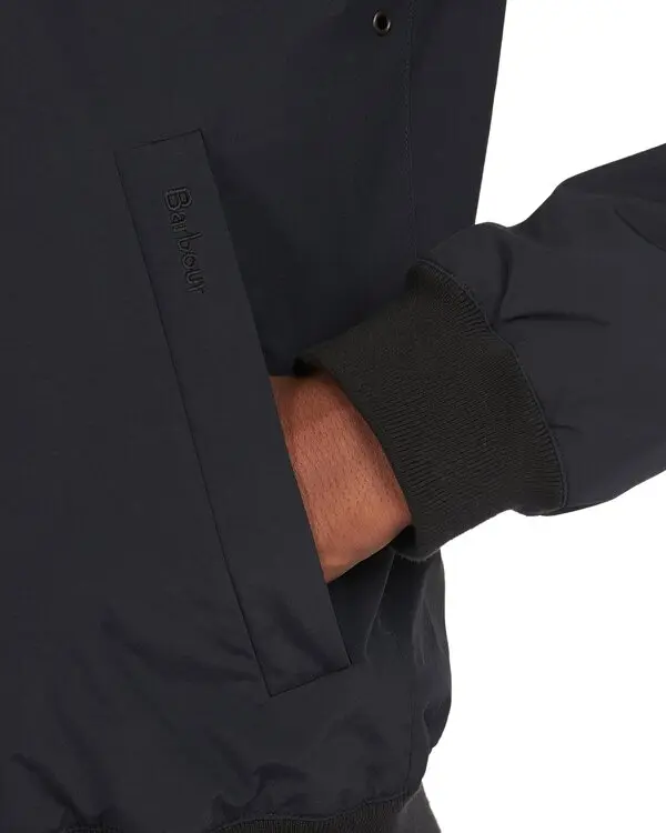 Barbour Royston Casual Zip Front Jacket - Black