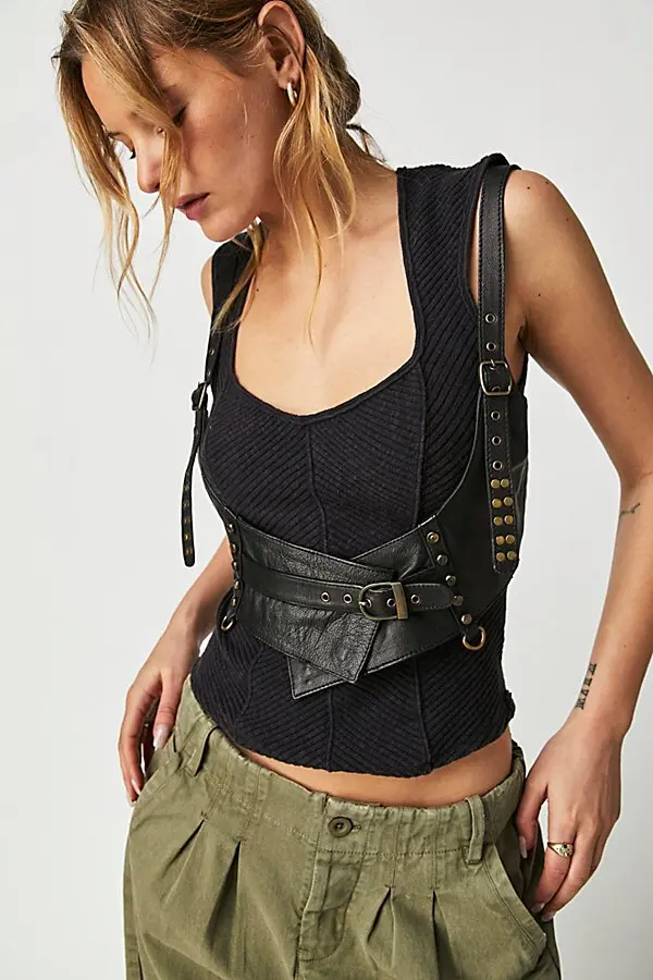 Fp Collection Hollis Studded Harness - Black | Editorialist display picture 1
