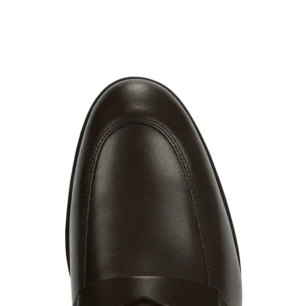 BOSS Colby Leather Loafers - Dark Brown