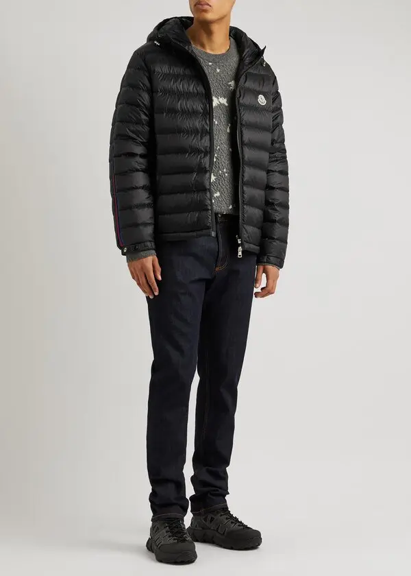 Moncler Agout Quilted Shell Jacket - Black