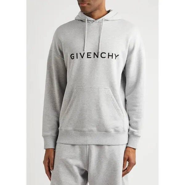 Givenchy Hooded Logo Cotton Sweatshirt M