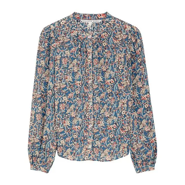 Veronica Beard Ashlynn Floral-print Blouse