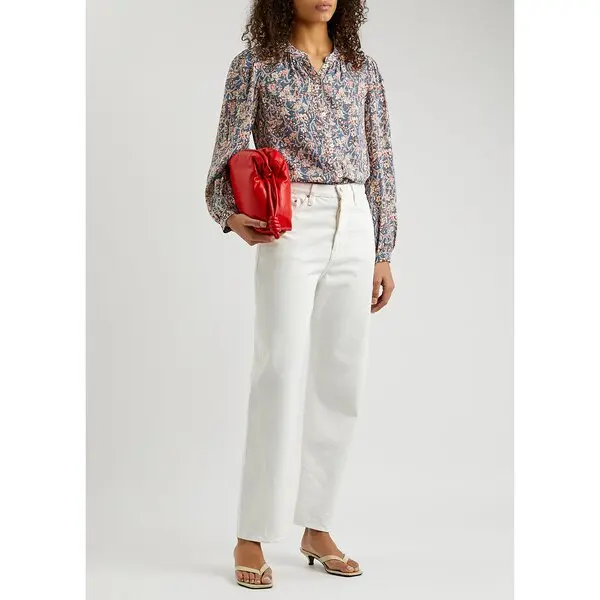 Veronica Beard Ashlynn Floral-print Blouse