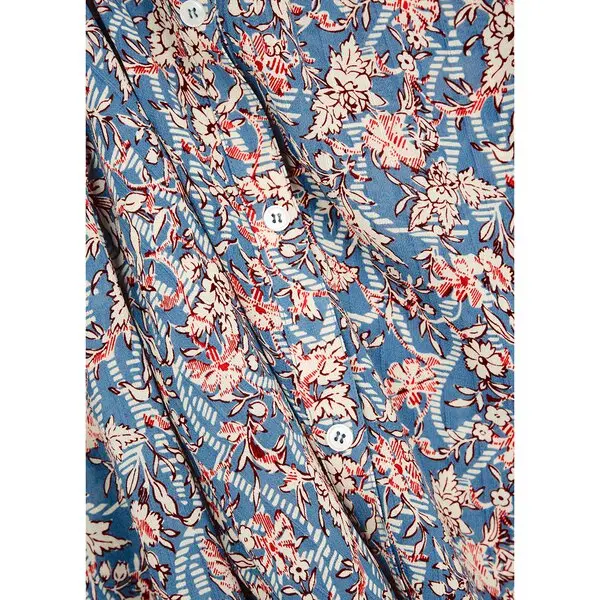 Veronica Beard Ashlynn Floral-print Blouse