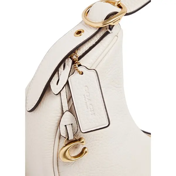 COACH Luna Leather Shoulder Bag, Leather Bag, Adjustable Strap