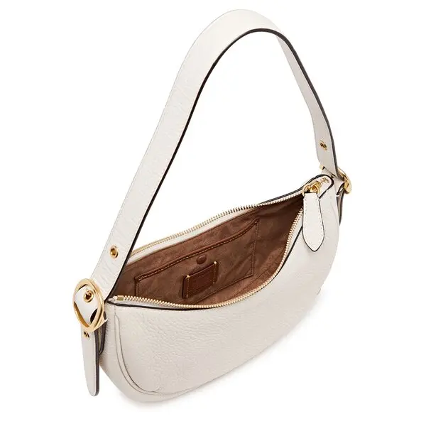 COACH Luna Leather Shoulder Bag, Leather Bag, Adjustable Strap